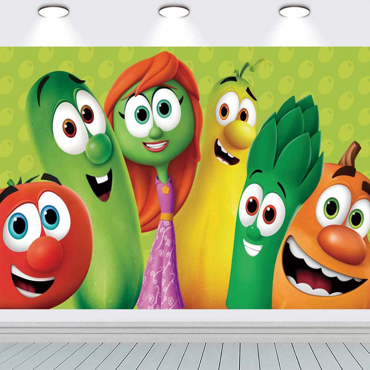 VeggieTales in the House school Taspestry Poster Banner Backdrop ...