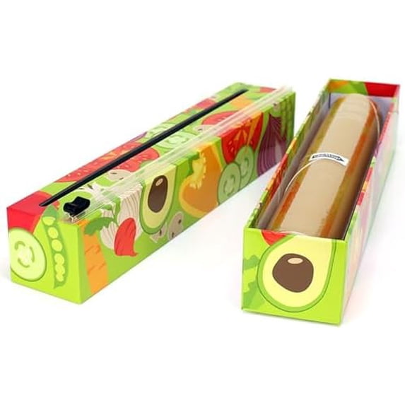 Veggies Refillable Plastic Wrap Dispenser - Includes One 12" x 250 ...