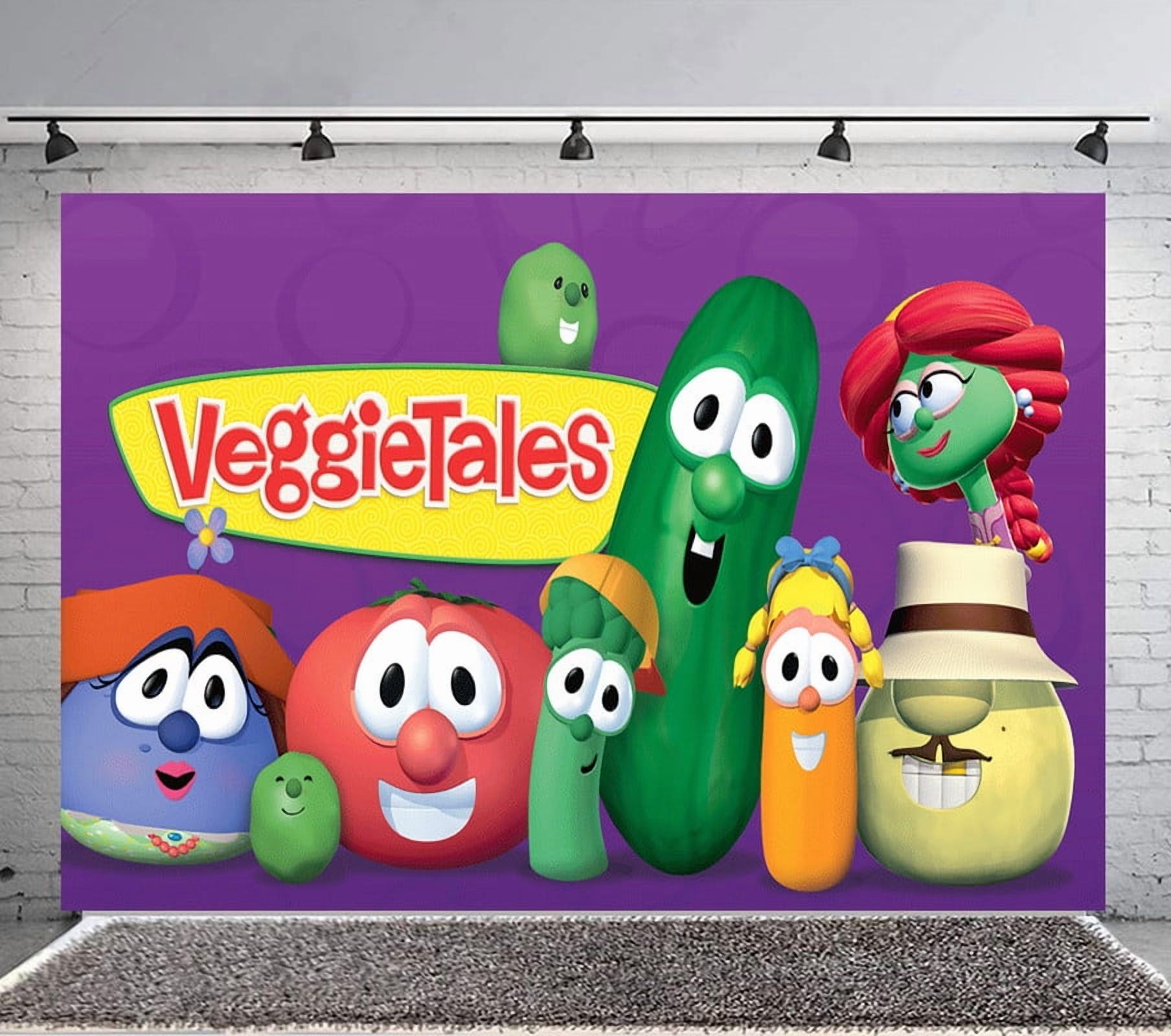 Veggietales Backdrop Banner Party Supplies Poster Movie Theme ...