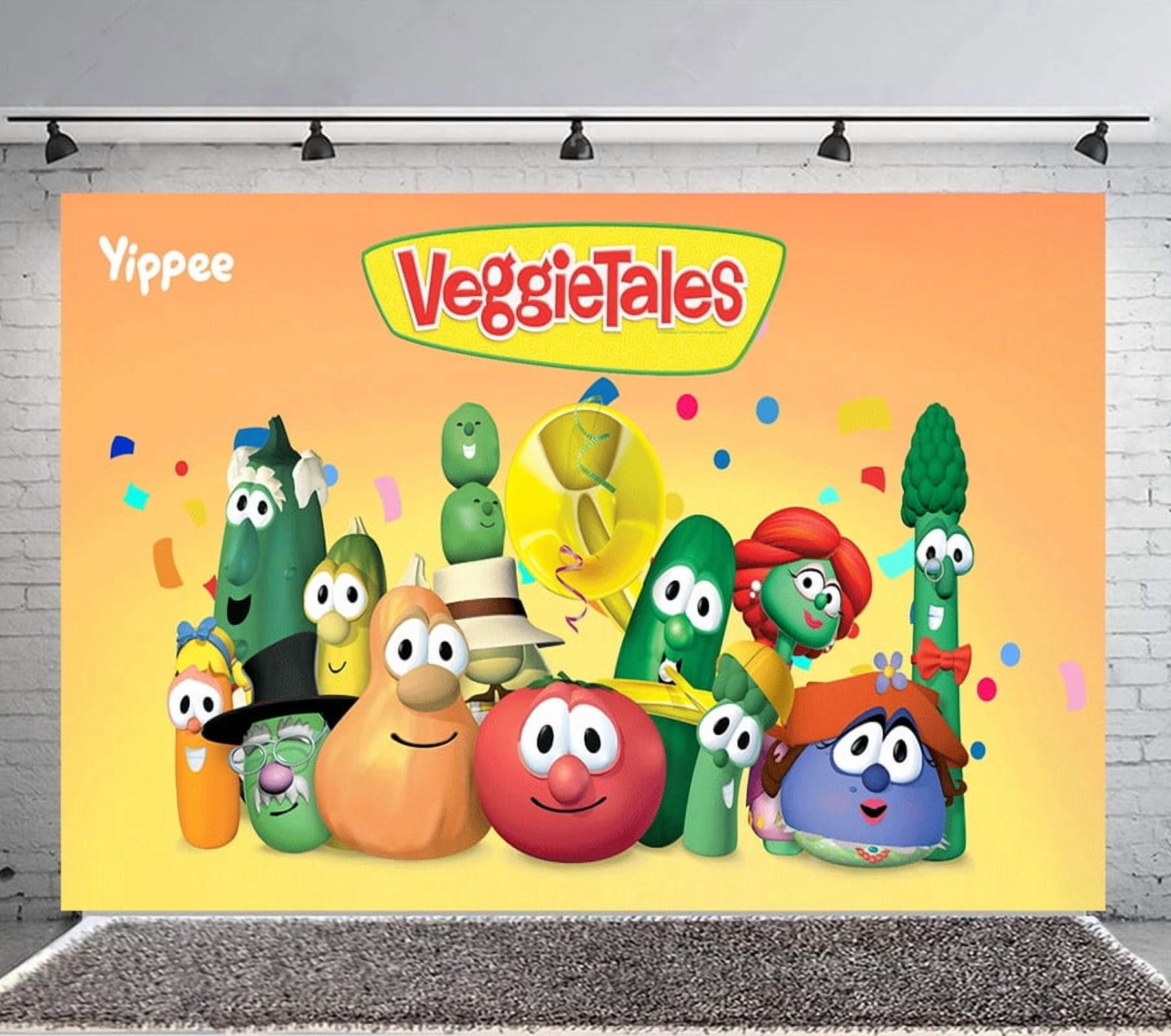 Veggietales Backdrop Banner Party Supplies Poster Movie Theme ...