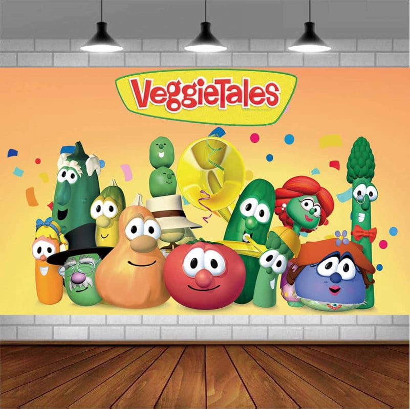 Veggietales Backdrop Taspestry Wall Decor Banner Party Supplies Post ...