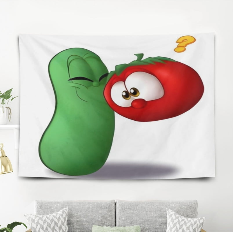 Veggietales Birthday Party pattern wall hanging 50*60 inches high ...
