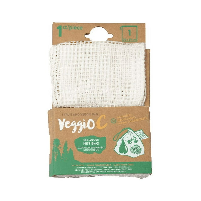 Veggio C 1-Pack - Reusable Cellulose Bags - 100% Natural Fibers ...