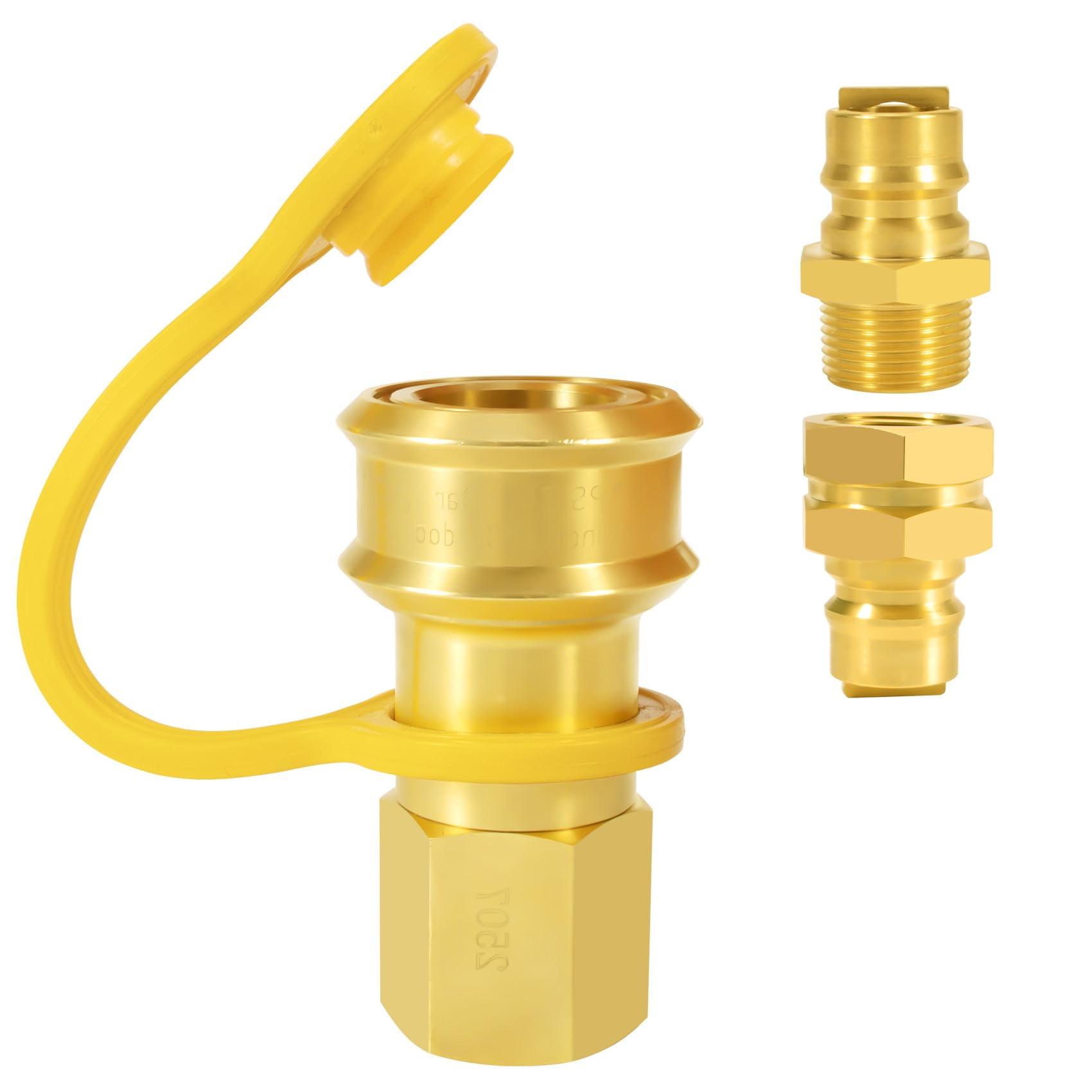 VegiVector 3/4 inch Natural Gas Quick Connect Fittings, 3/4 Male and ...
