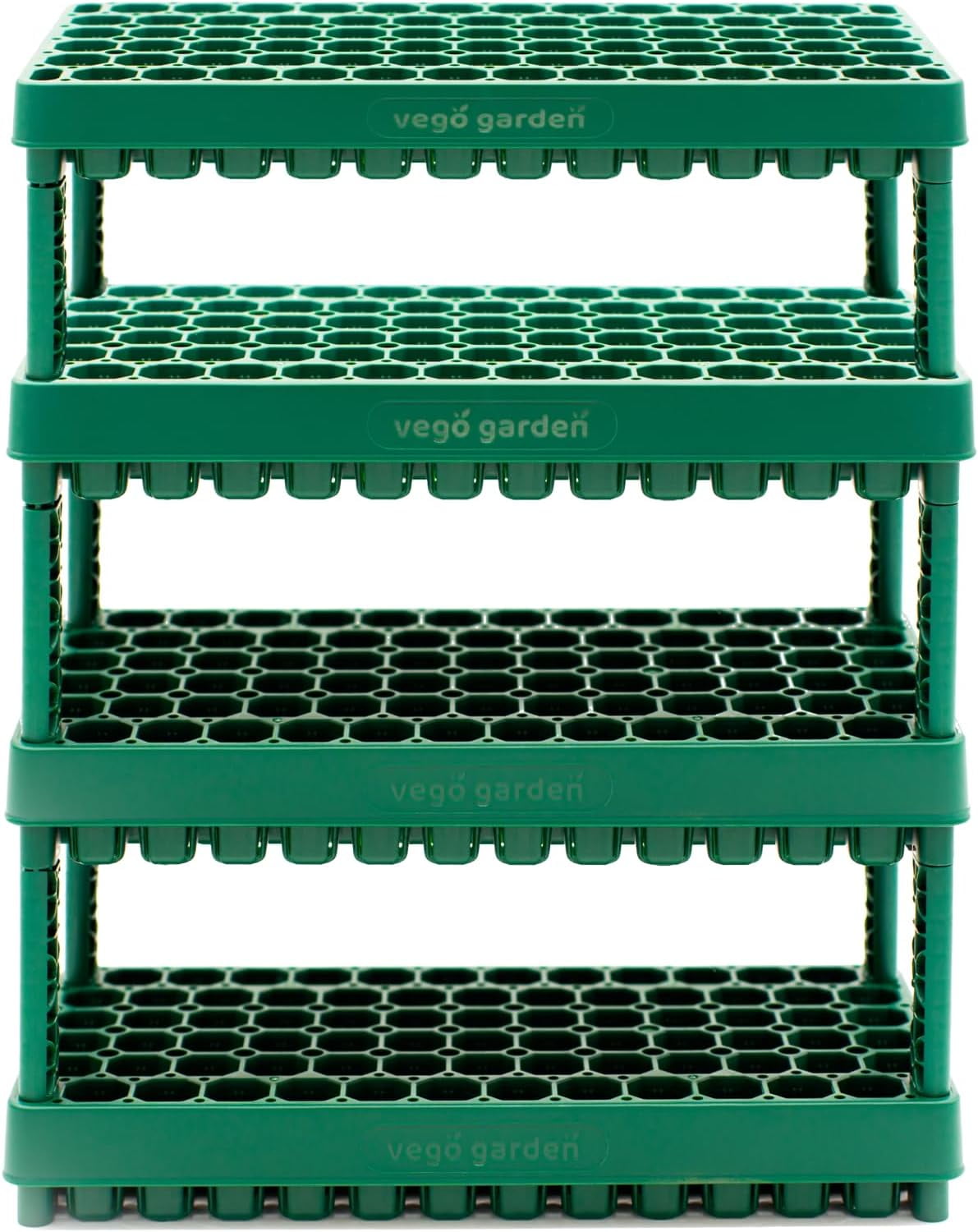 Vego Garden 10" x 20" 76 Cells Seed Starter Tray Stackable Seedling ...