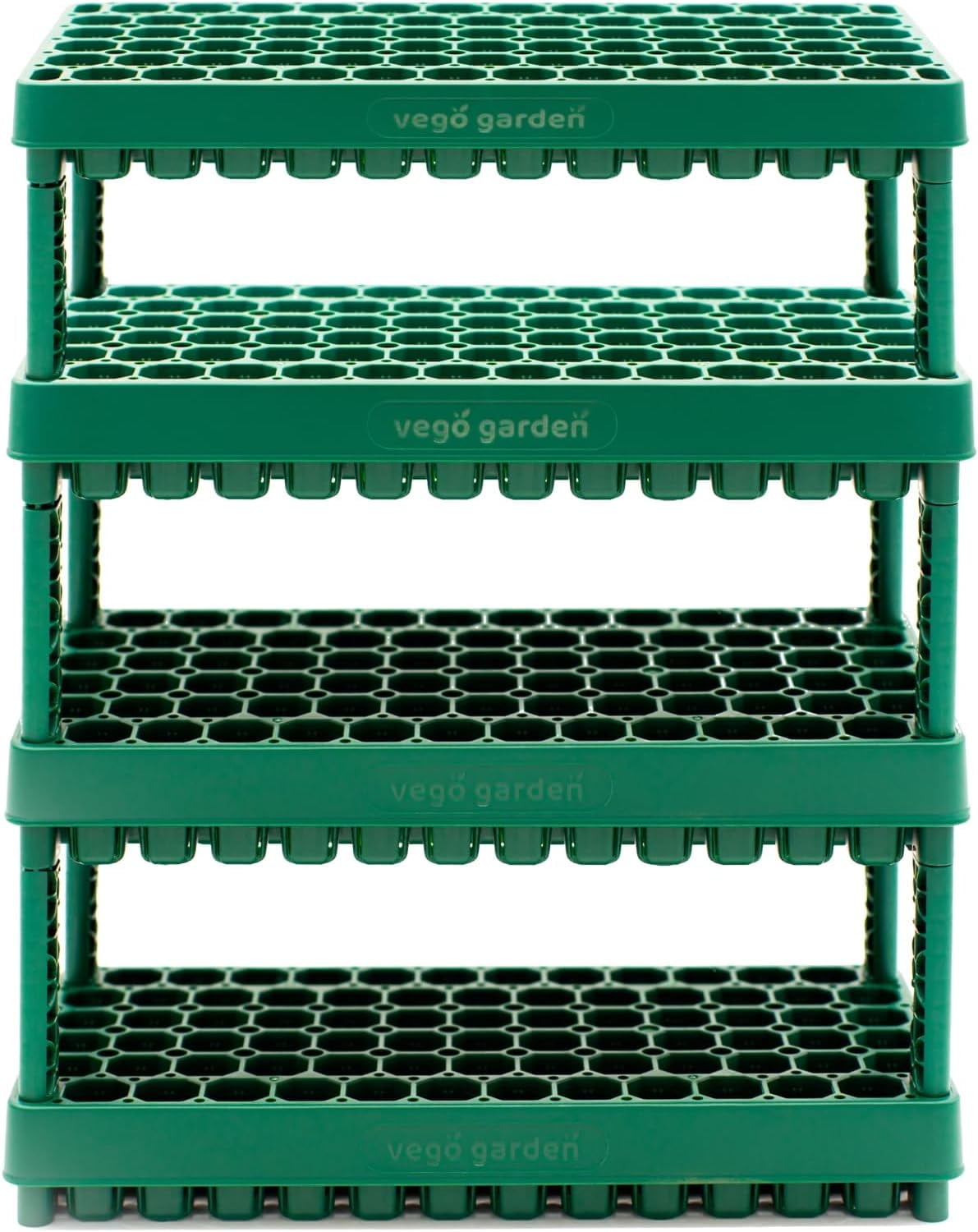 Vego Garden 10" x 20" 76 Cells Seed Starter Tray Stackable Seedling ...