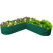 Vego Garden 9.5ft X 2.5ft X 32" 10 in 1 Extra Tall Modular Oval Metal ...