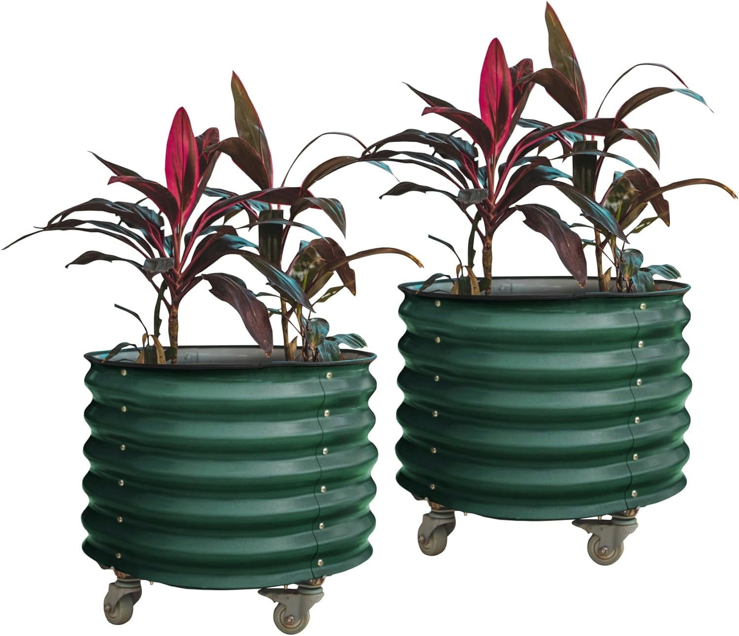 Vego Garden 2 x 2 ft Self-Watering Rolling Planter Raised Garden Bed ...