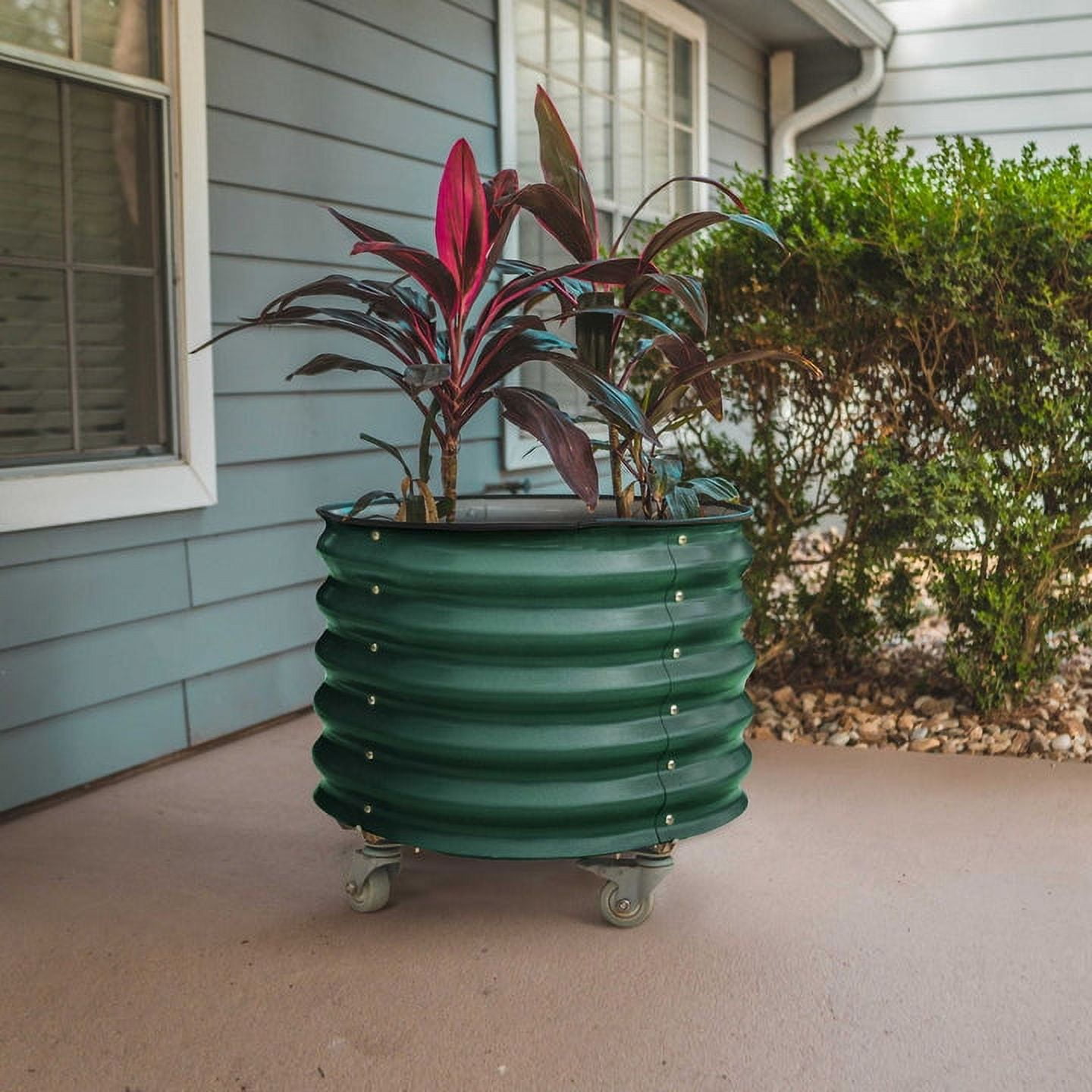 Vego Garden 2 x 2 ft Self-Watering Rolling Planter Raised Garden Bed ...