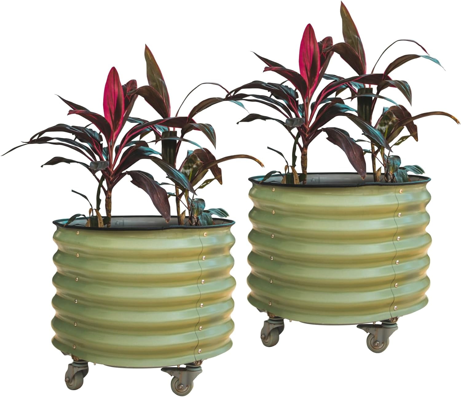 Elevated Vego Garden 2x2ft Outdoor Portable Self-Watering Patio Rolling ...