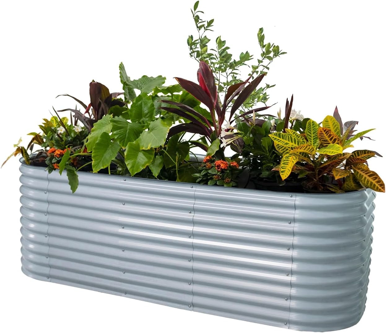 Vego Garden 32" Extra Tall 10 In 1 Modular Metal Raised Garden Bed Kit ...