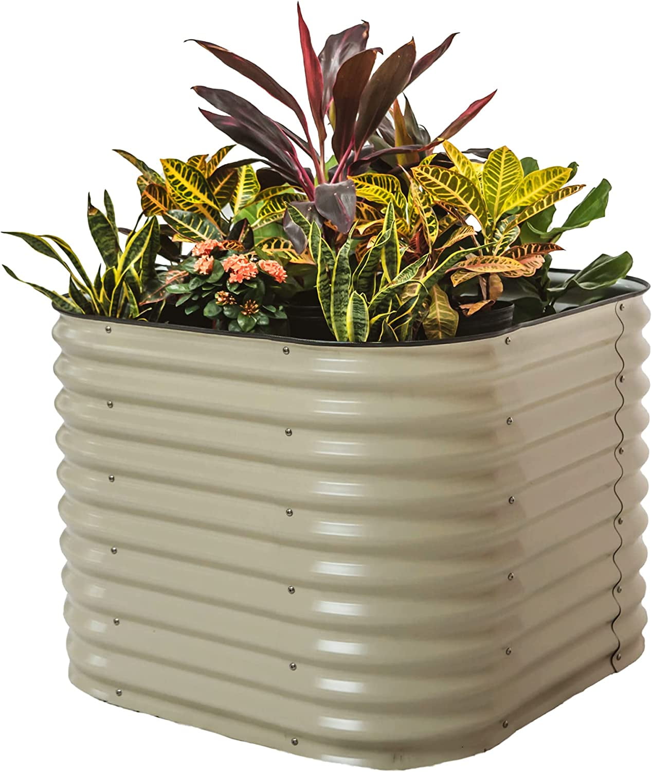 Vego Garden 32" Extra Tall 4 in 1 3.5ft x 3.5ft Modular Metal Oval ...