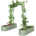 Vego Garden Modular Arched Trellis System Single Section 1.5' Long ...