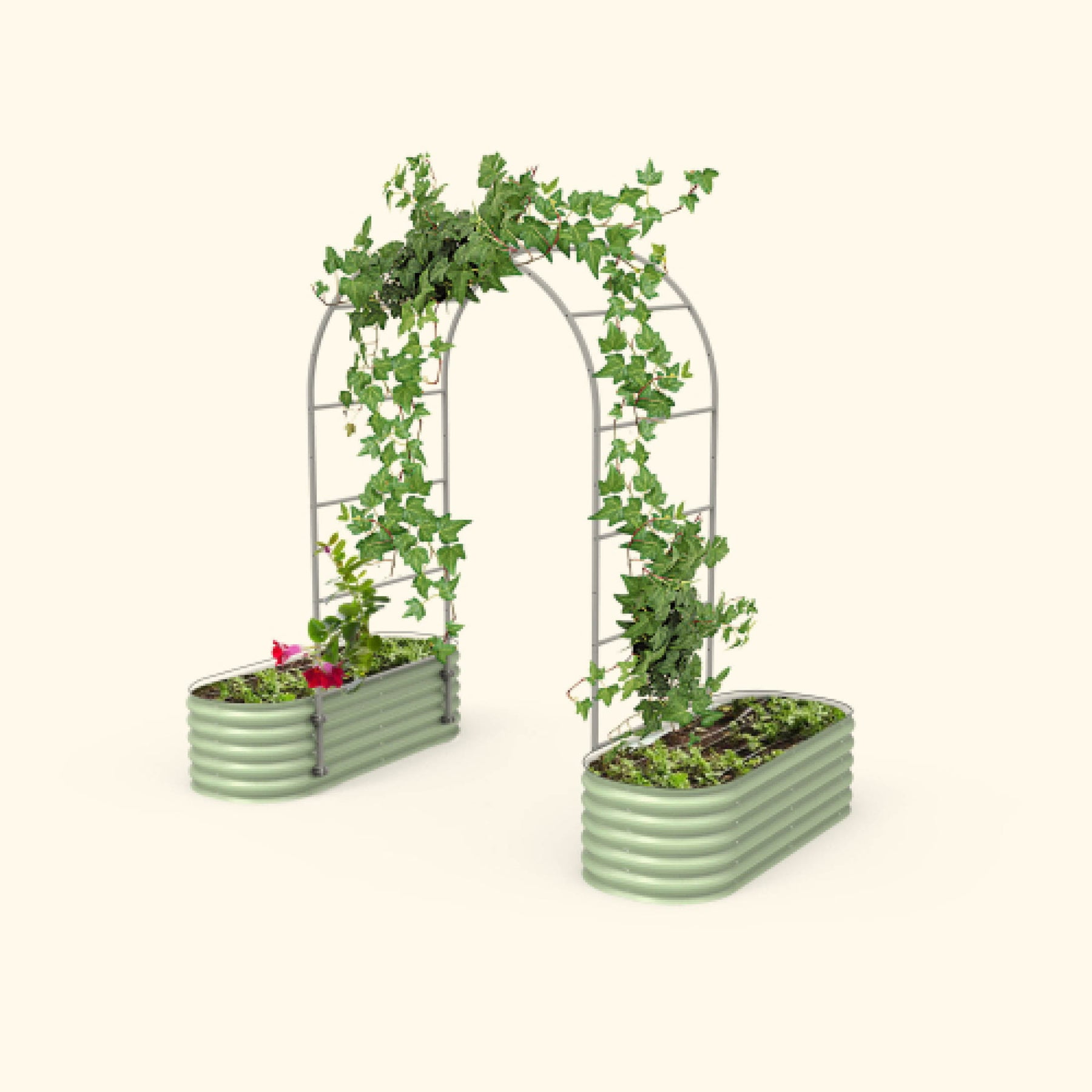 Vego Garden Modular Arched Trellis System Single Section 3.0' Long ...