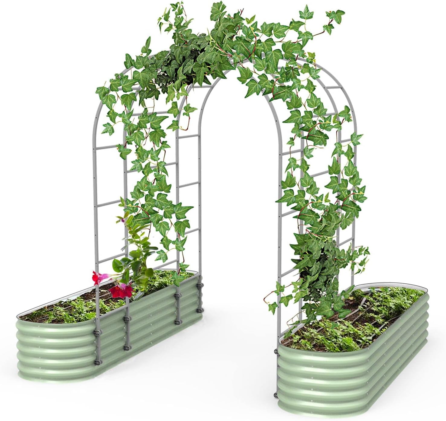 Vego Garden Modular Arched Trellis System Triple Section 6.0' Long ...