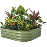 Vego Garden Raised Gardening Bed Kit 11" Tall 4 in 1 Modular Metal ...