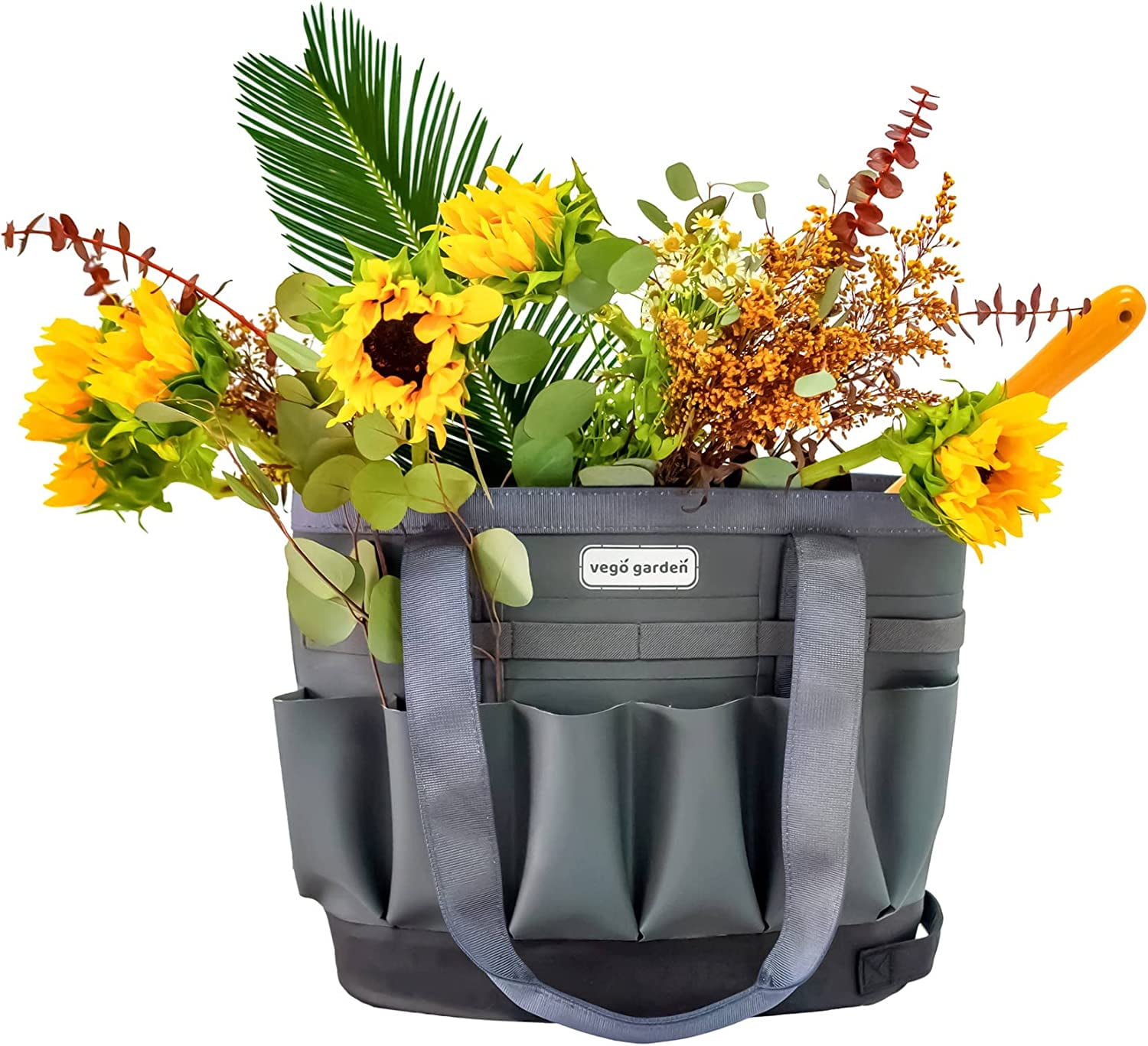Vego Garden Tool Bag, Tote Organizer Bag with Multi Pockets Waterproof ...