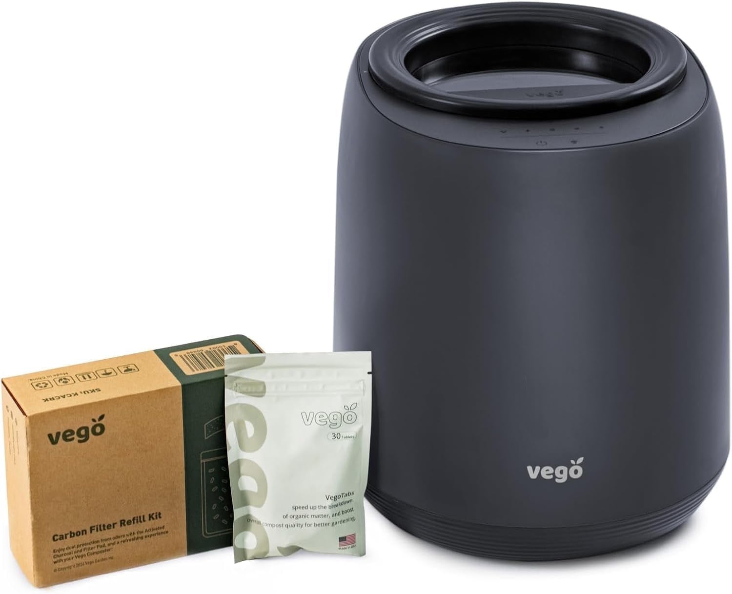 Vego Smart Kitchen Composter, 4L Electric Composter for Kitchen 5 Modes ...