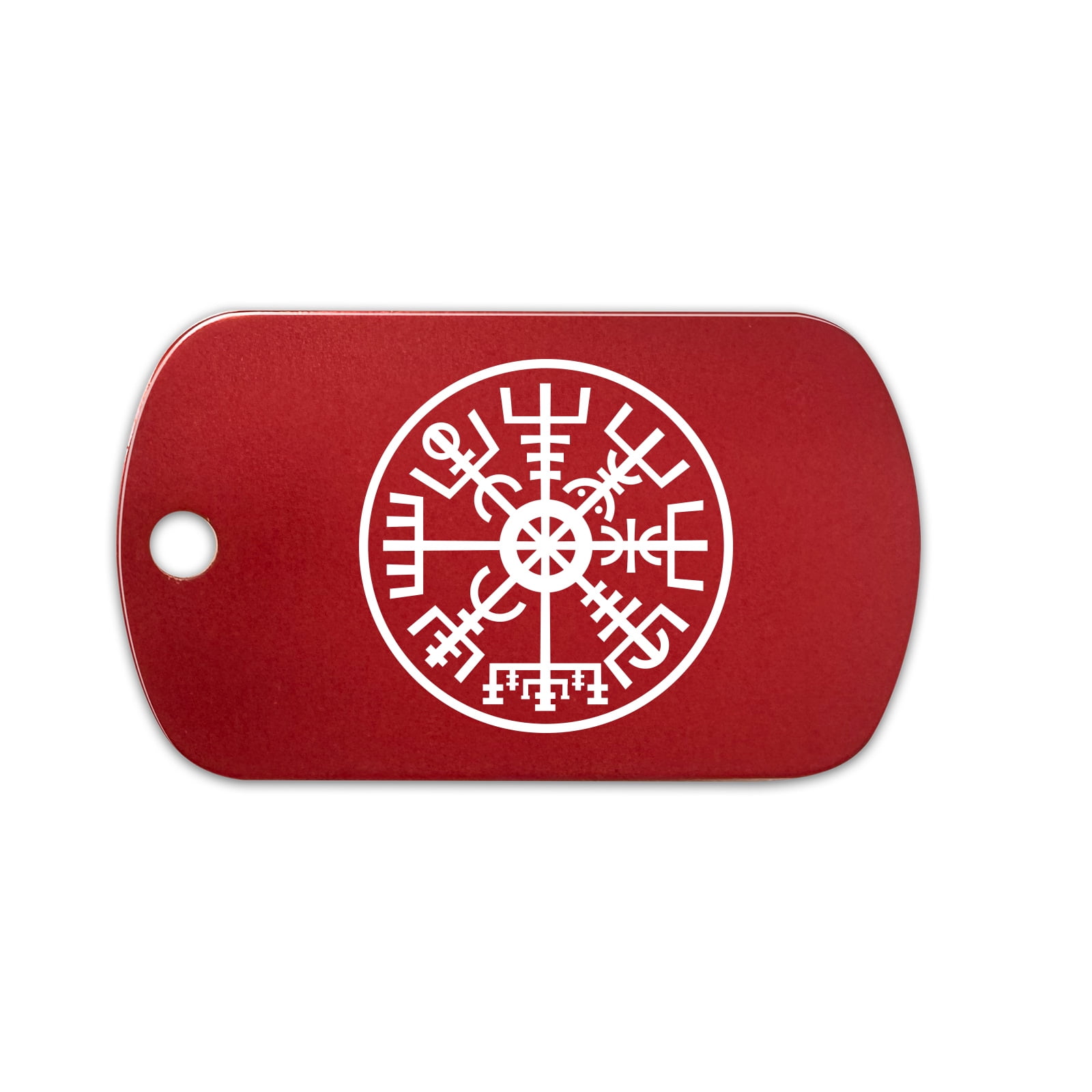 Vegvisir Navigation Compass Of Vikings GI Dog Tag Aluminum Keychain ...