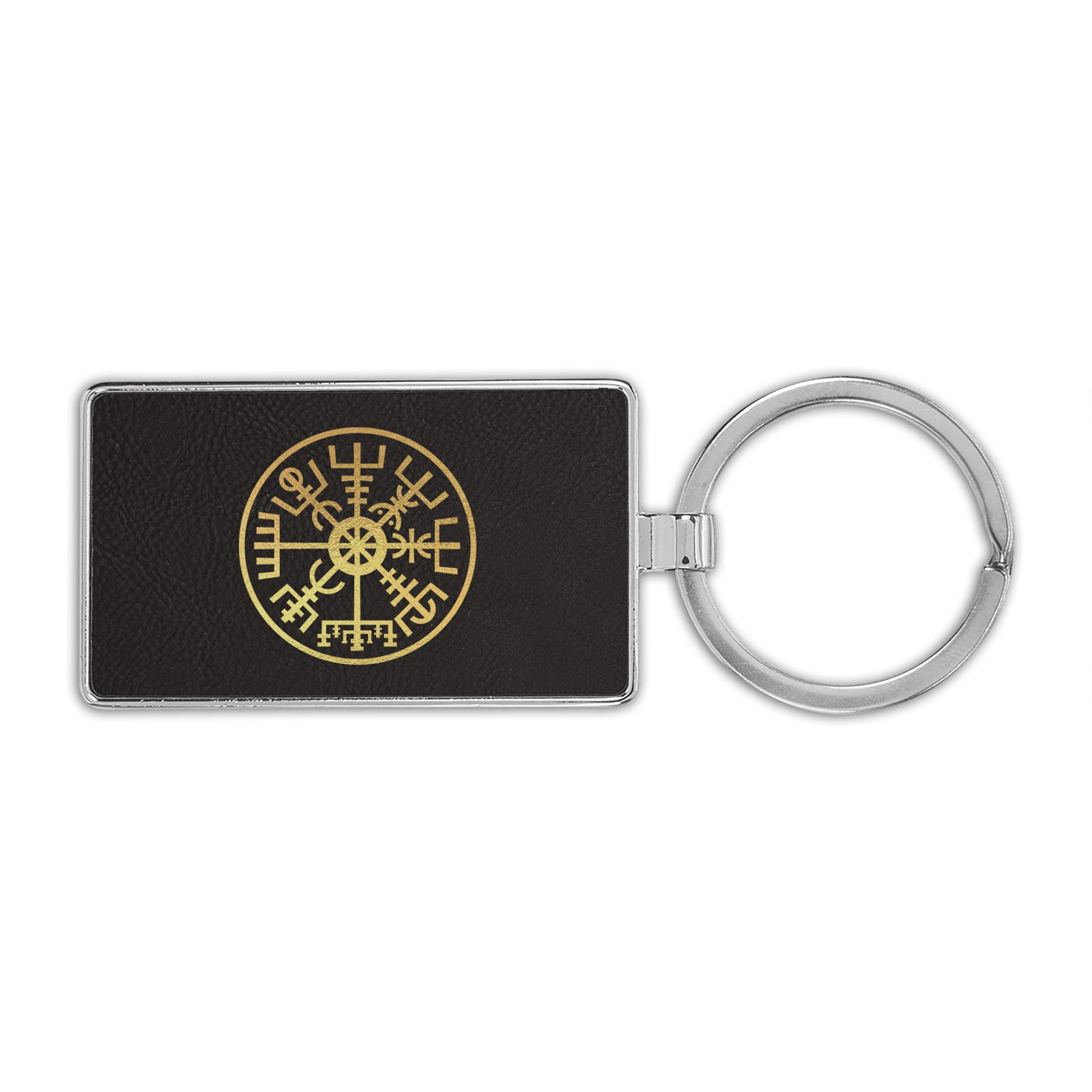 Vegvisir Navigation Compass Of Vikings Premium Leatherette Keychain ...