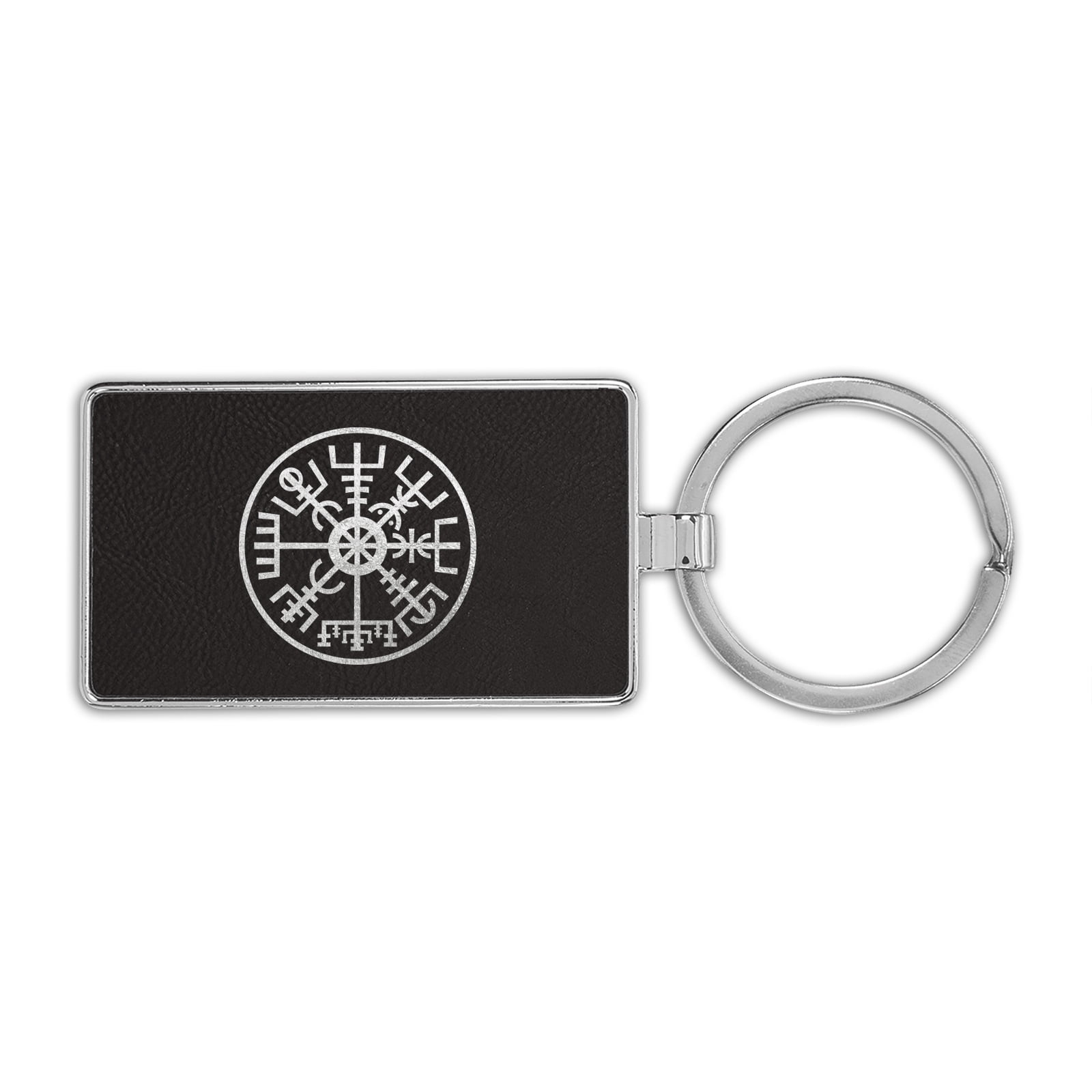 Vegvisir Navigation Compass Of Vikings Premium Leatherette Keychain ...