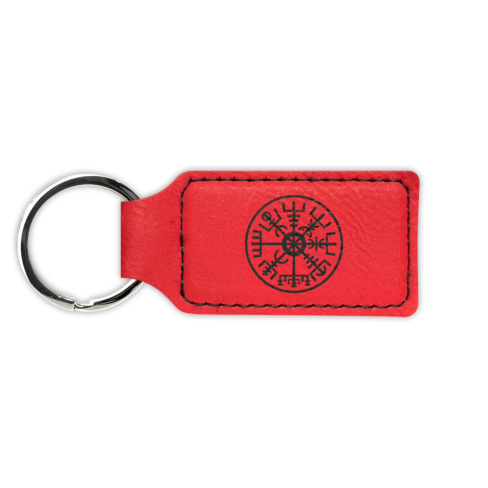 Vegvisir Navigation Compass of Vikings Keychain Leatherette Rectangle ...