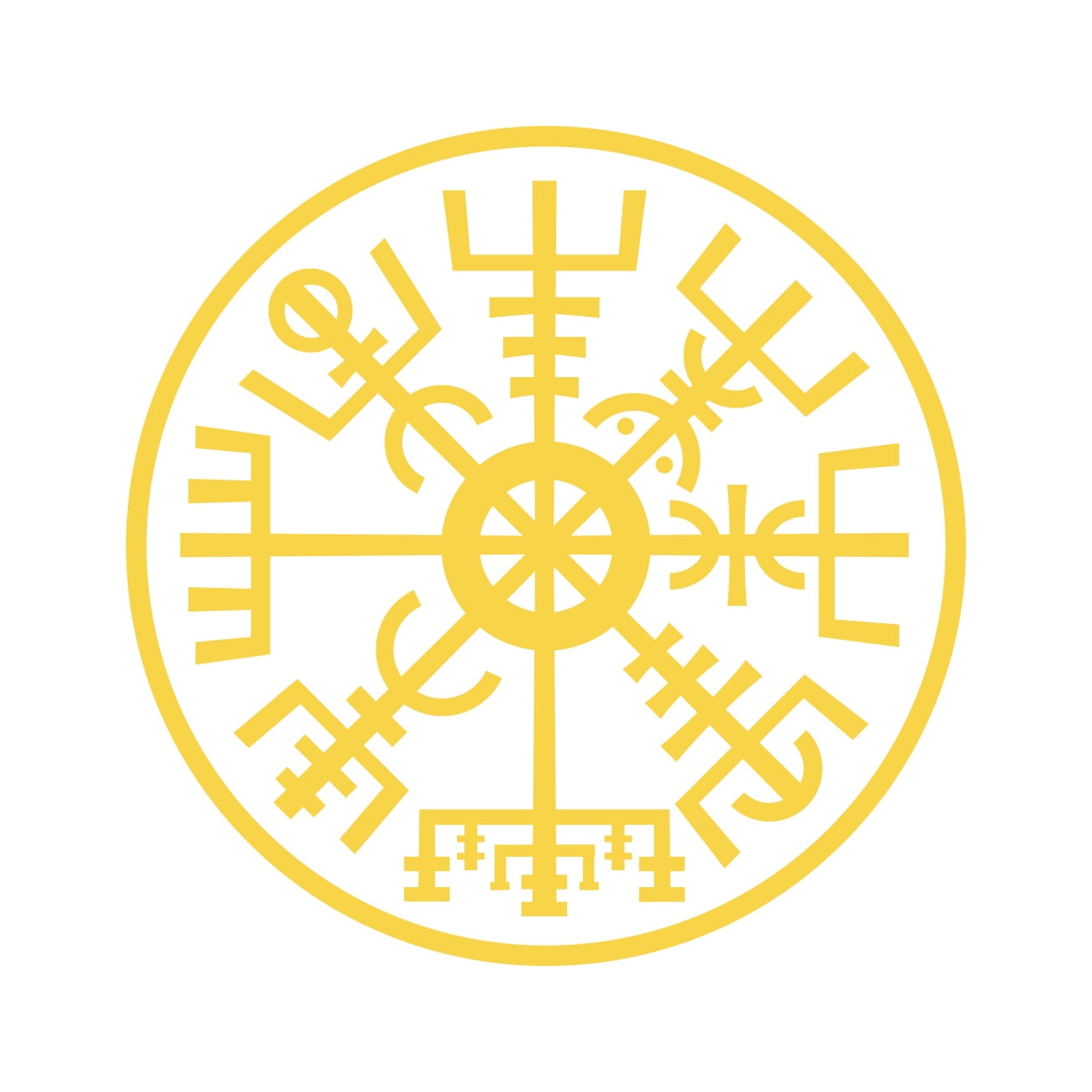 Vegvisir Navigation Compass of Vikings Sticker Decal Die Cut - Self ...