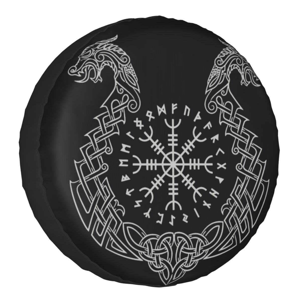 Vegvisir Symbol Spare Tire Cover for Norse Viking Compass 4WD 4x4 ...