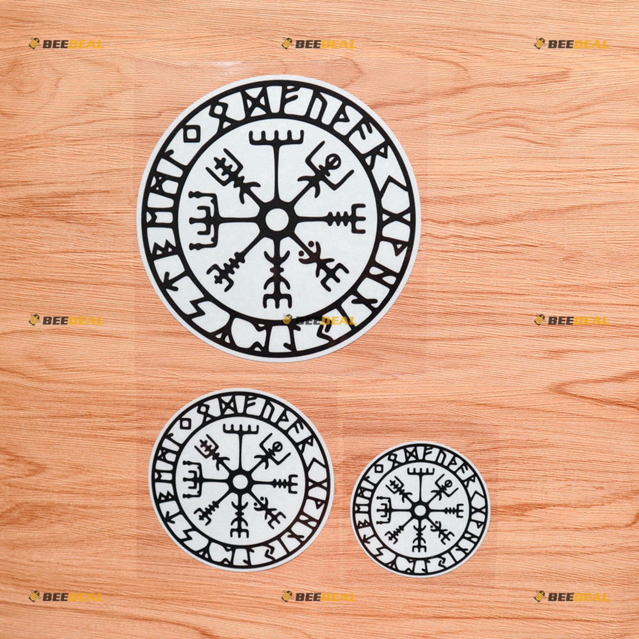 Vegvisir Viking Runic Compass Decal Sticker Viking Odin Norse Norway ...
