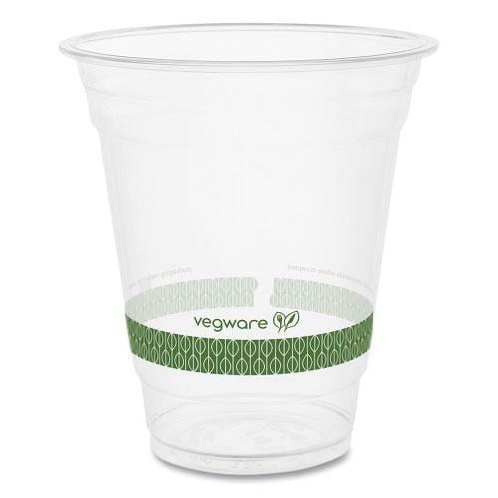 Vegware™ 96-Series Cold Cup, 12 oz, Clear/Green, 1,000/Carton R360Y-G ...