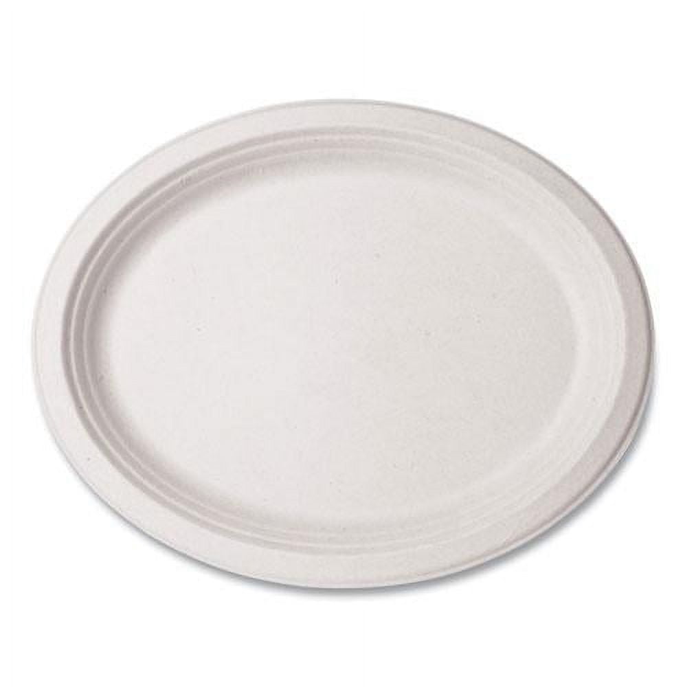 Vegware Nourish Molded Fiber Tableware, Platter, 8 x 10 x 1, White, 500 ...