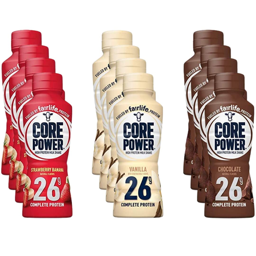 Veher Fairlife Core Power 26g Protein Milk Shakes Variety Pack, Ready To Drink for Workout ...