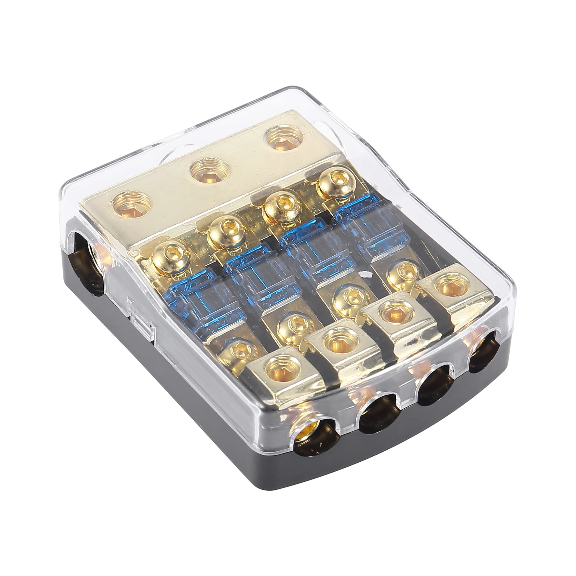 Vehicle 4 Way Fuse Holder Auto Fuse Distribution Block 60 Amp Fusible ...