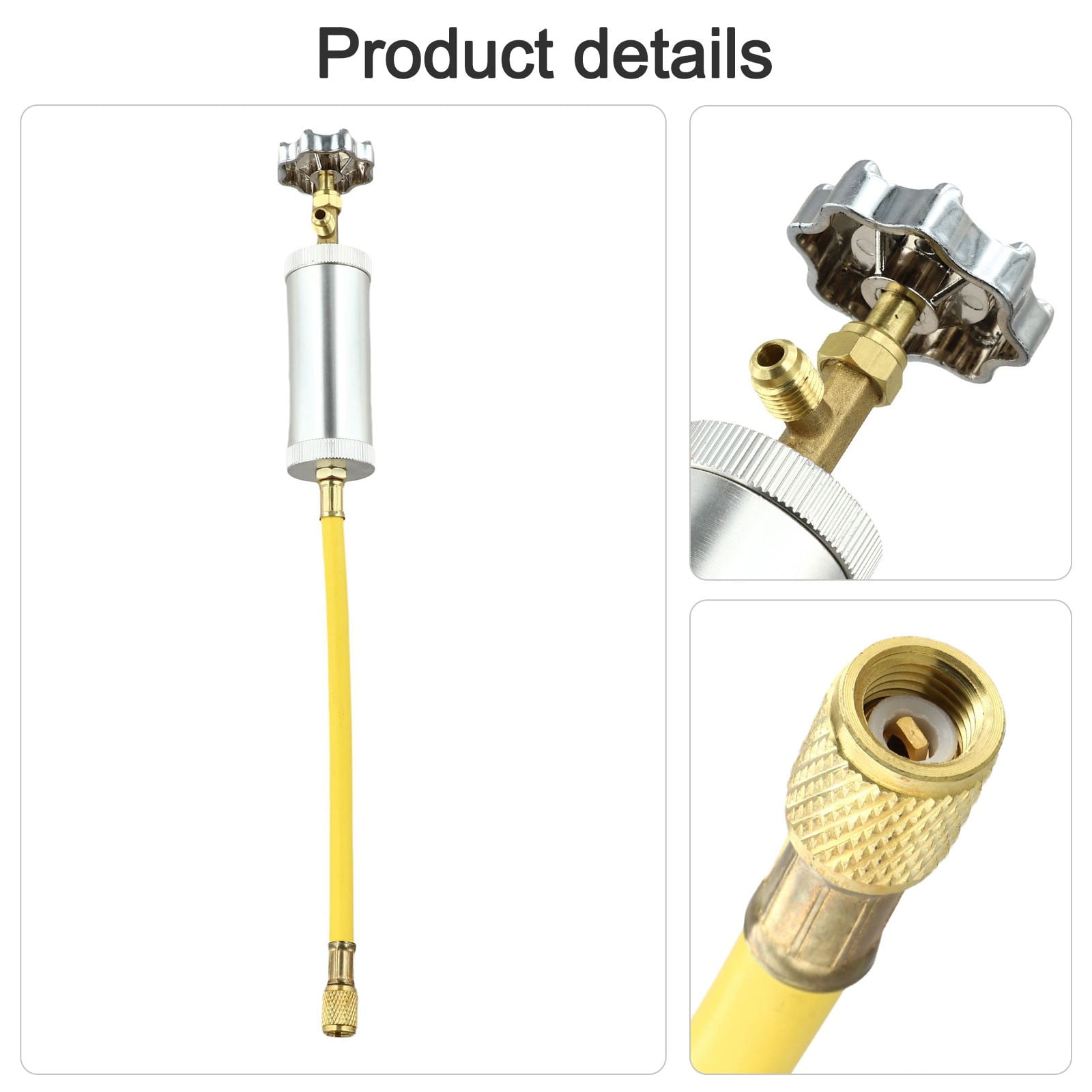 Vehicle A/C Adapter R134A R12 Manual Pump Oiler Oil And Dye Injector ...