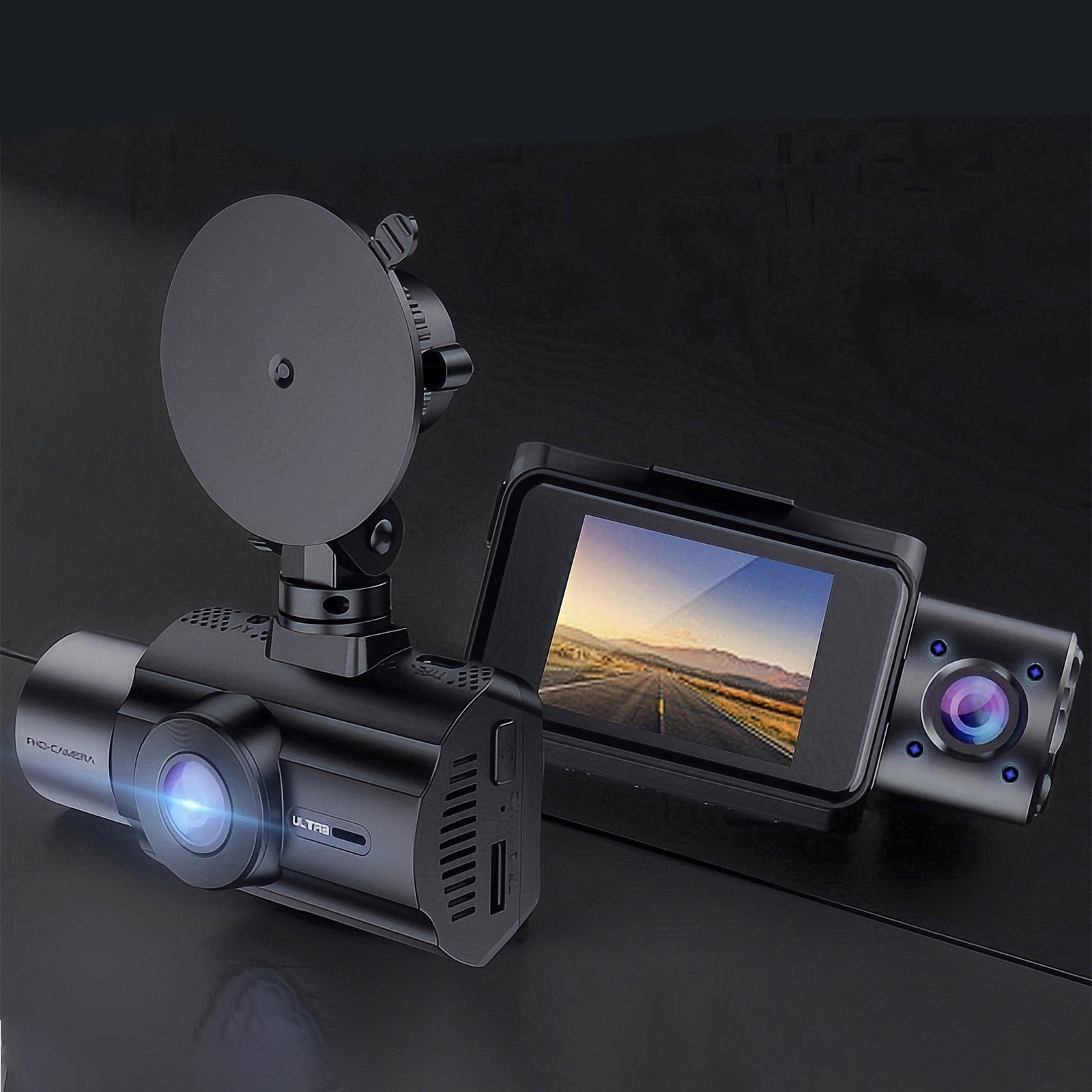 Vehicle Backup Camera Qwtwty Dash Cam 1.5in HD 2K Front Inside And Rear ...