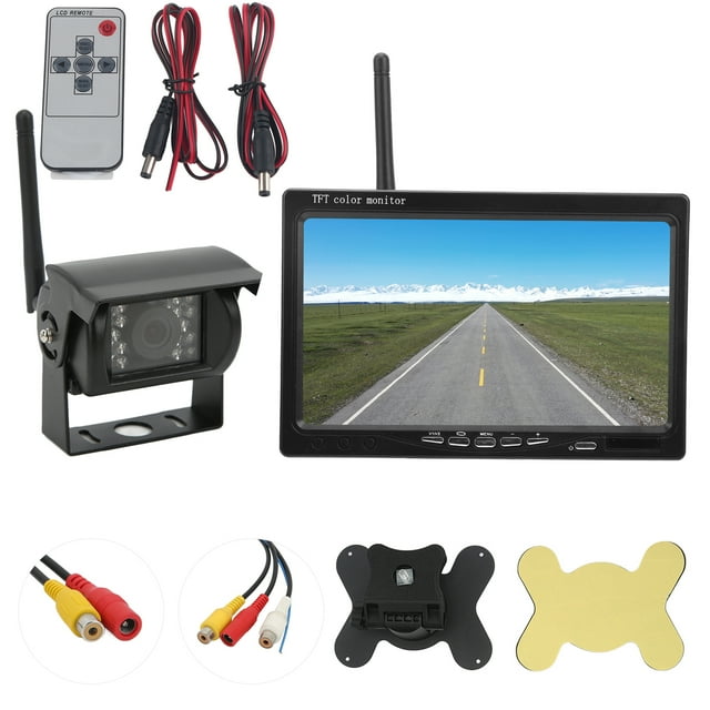 Vehicle Backup Camera System 7in Display Monitor IR Night Vision IP68 ... Vehicle Backup Camera System 7in Display Monitor IR Night Vision IP68 ...