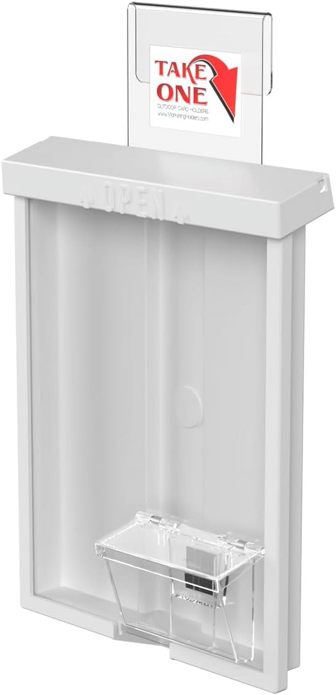 Vehicle Brochure Bin with Please Take One Sticker for 8.5" x 11 ...