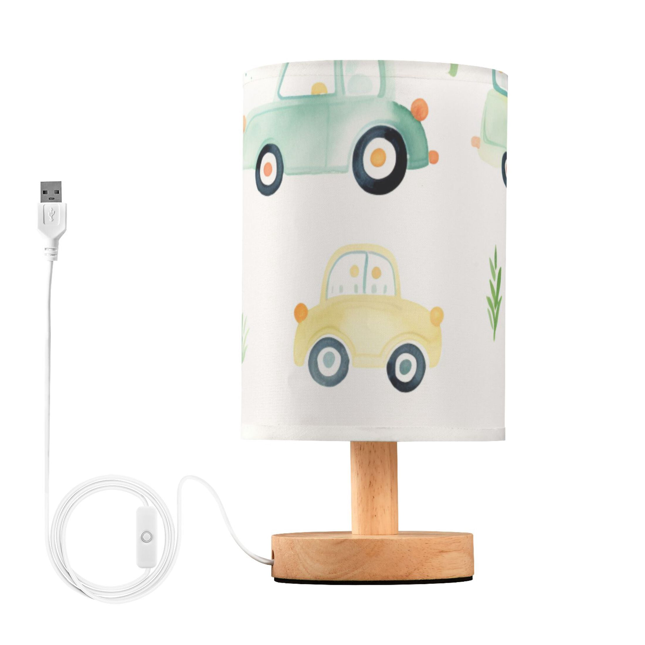 Vehicle Car Bedside Table Lamp LED Warm Lights with USB Charging Port ...