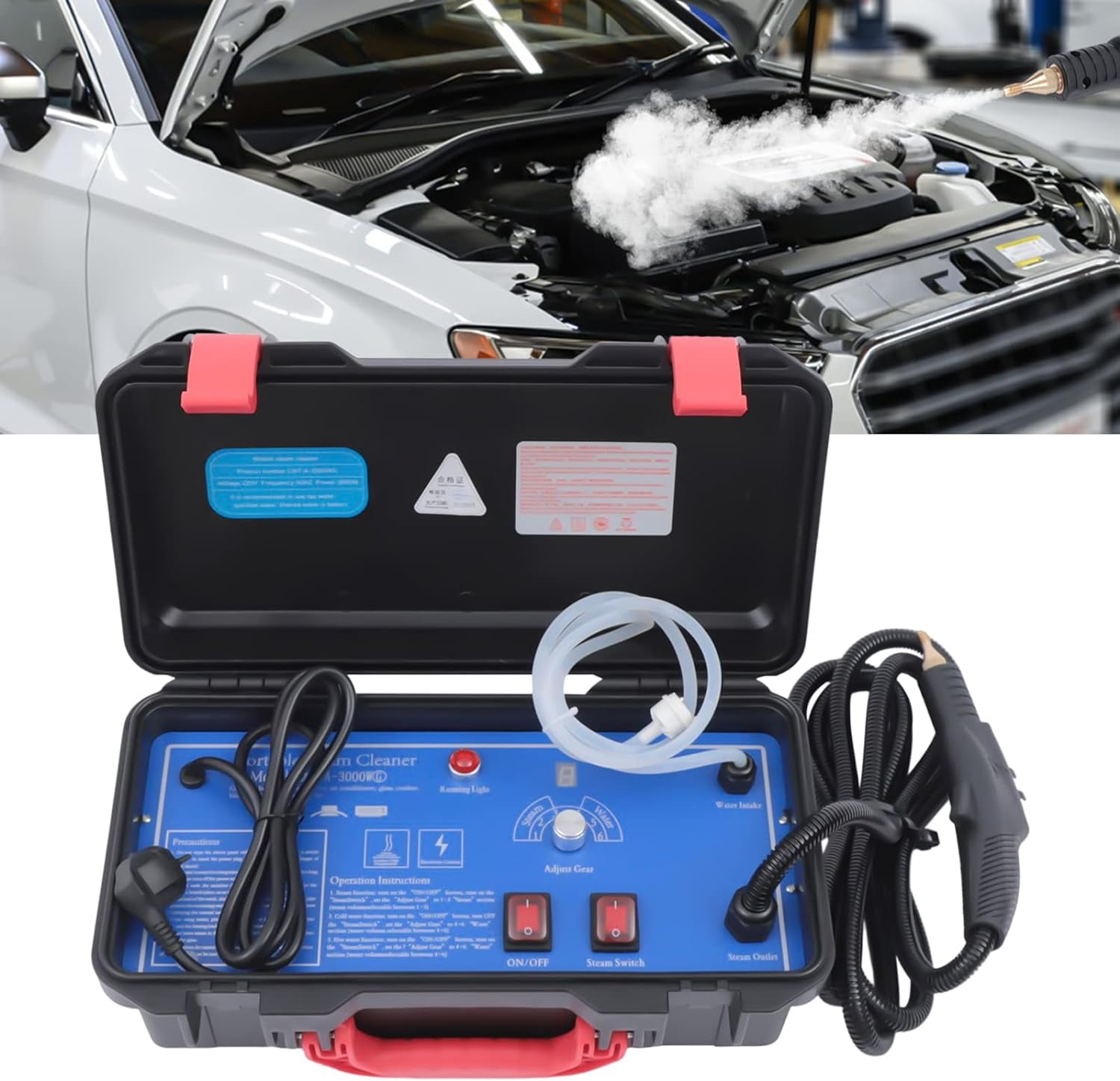 Vehicle Car Detailing Steam Cleaner High Pressure Dirt Removal Cleaning ...