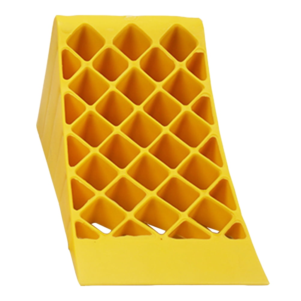 Triangle Ramp Mat Automotive Wheel Chocks Trailer Travel Yellow ...