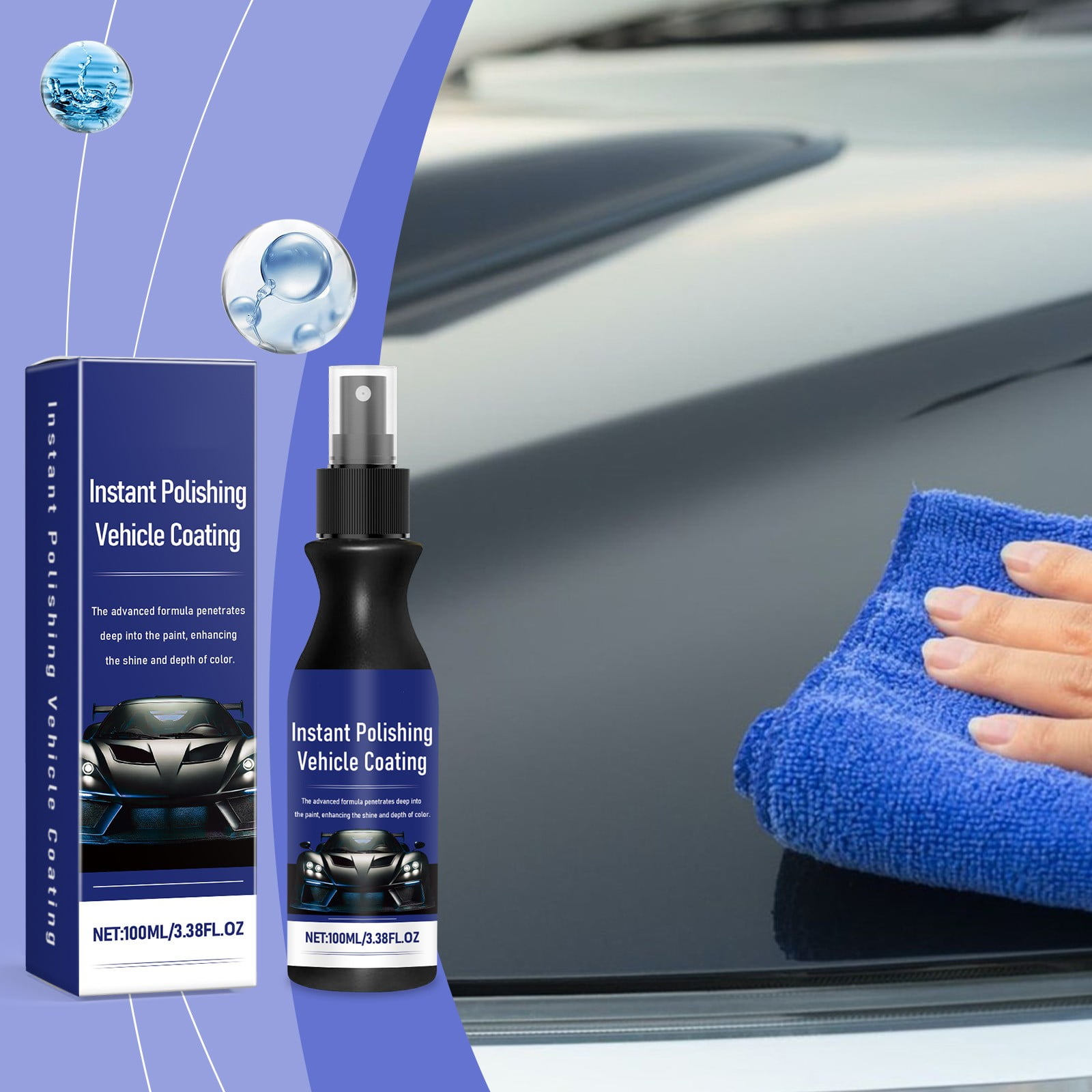 Vehicle Coating Spray 100ml – Premium Instant Polish with Advanced ...