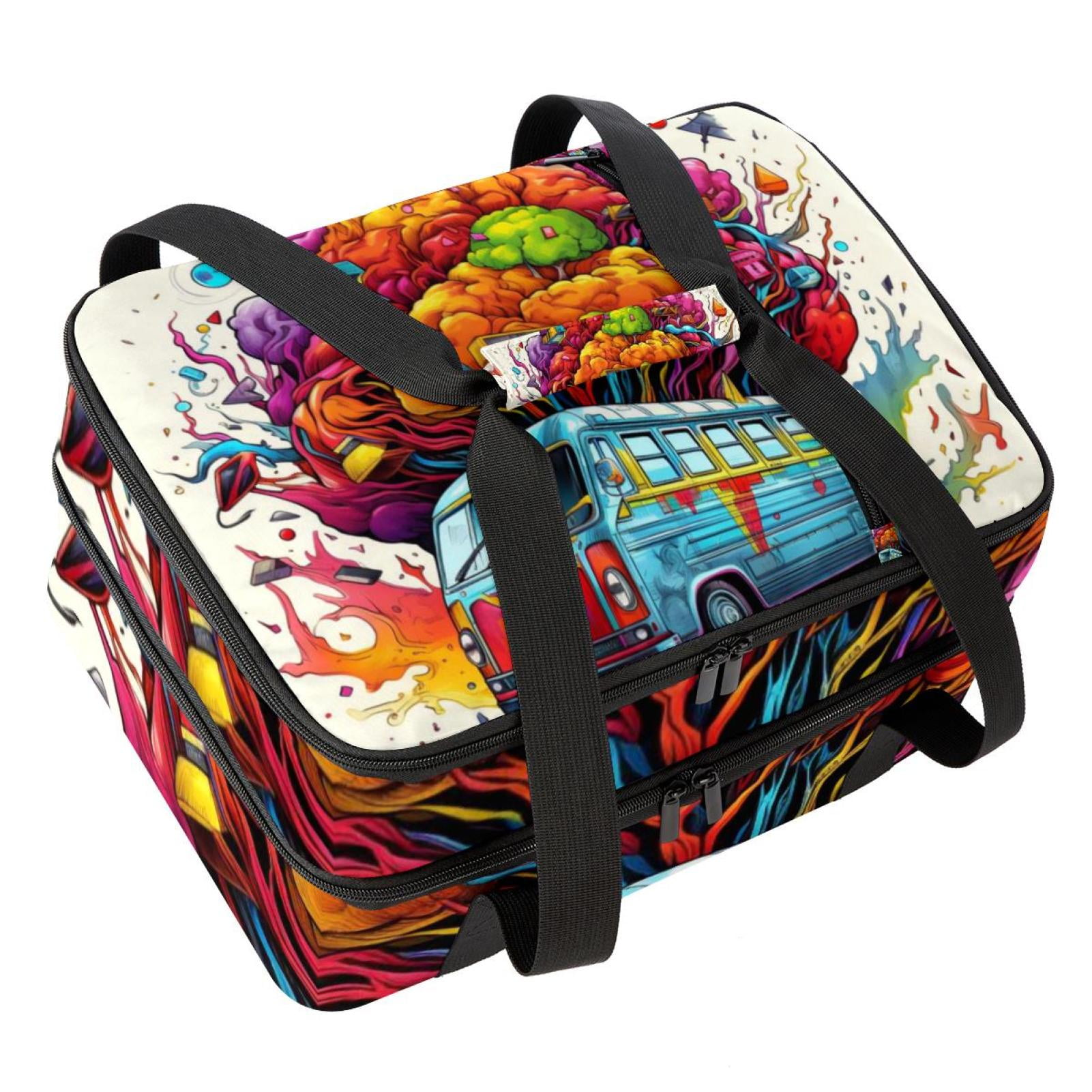 Vehicle Double Layered Insulated Refrigerated Lunch Bag with Two ...