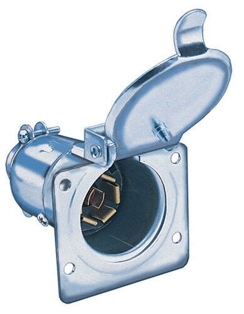 Vehicle End Towing Connector 7 Pole RV Blade Socket Metal - Walmart.com