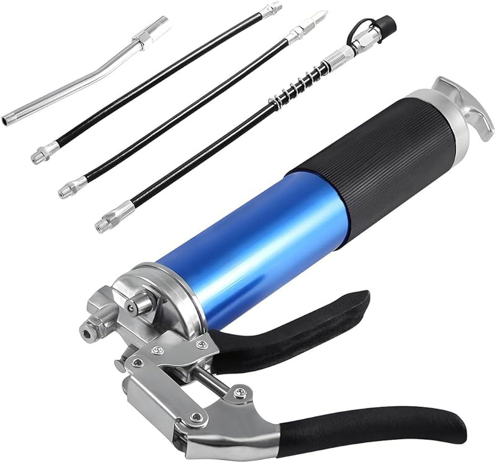 Vehicle Grease Gun, Auto 6000 PSI Heavy Duty Pistol Grip Grease Gun Kit ...