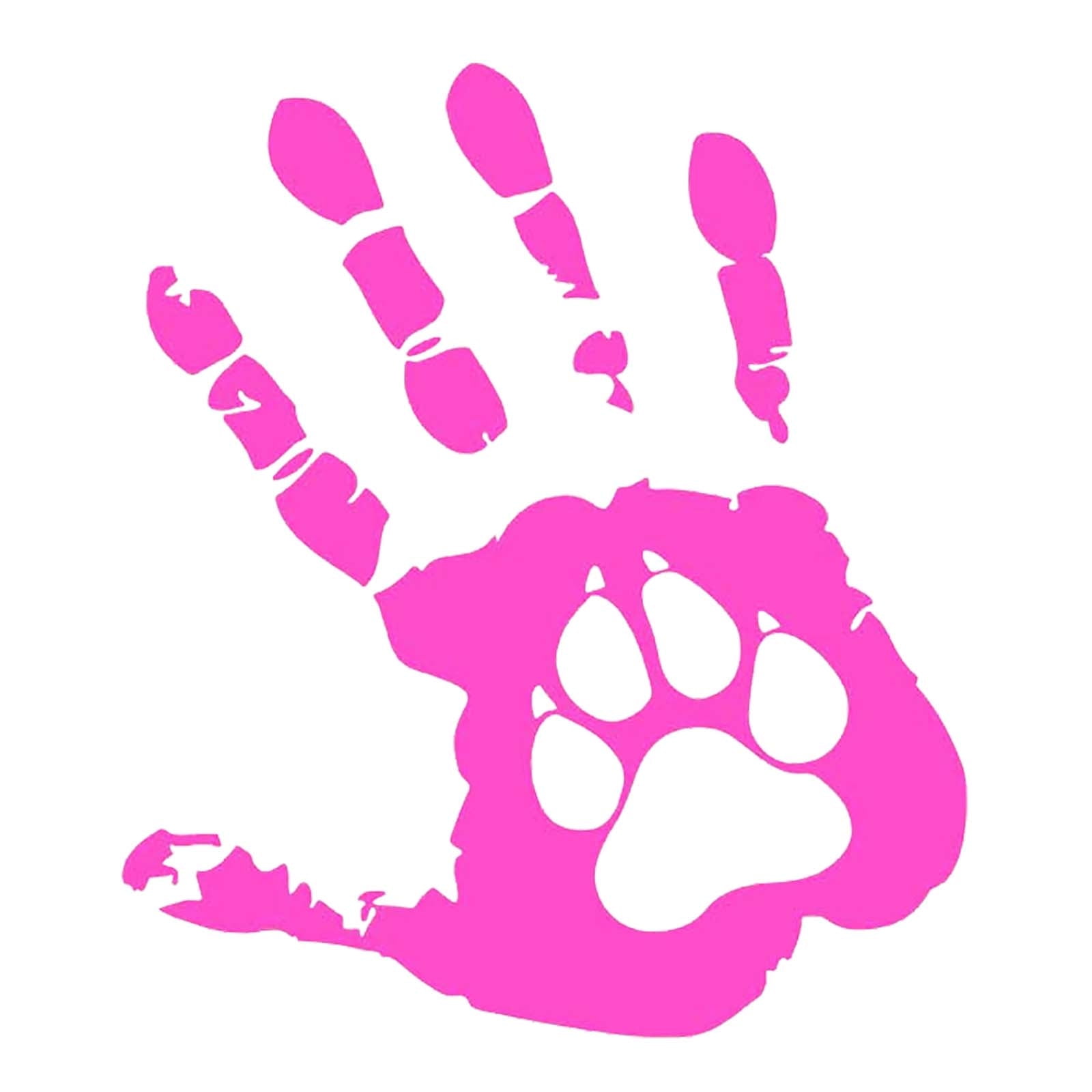 Vehicle Handprint Stickers - Fun Handprints And Dog Paws Vinyl Car Auto ...