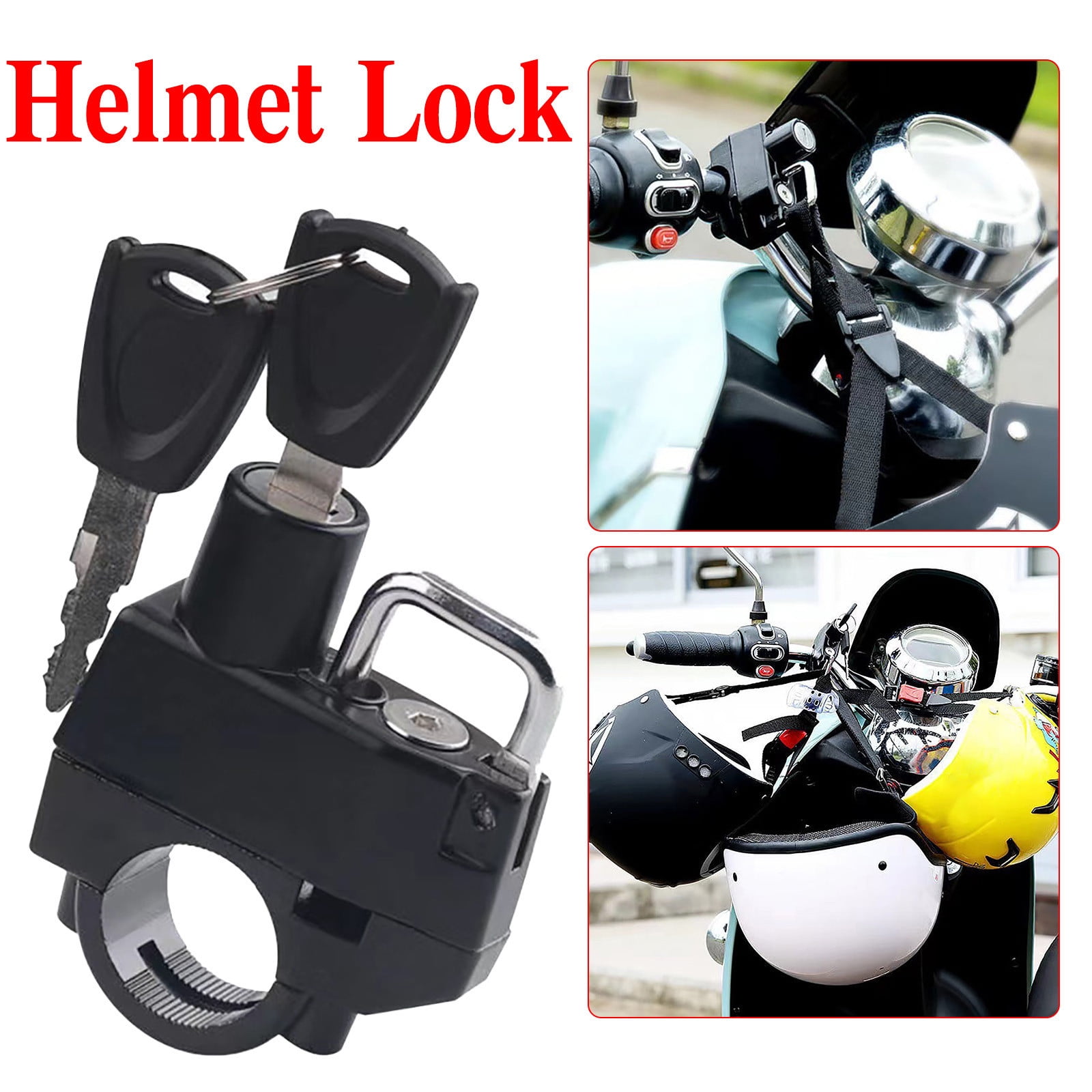 Vehicle Helmet Lock Battery Car Motorcycle Universal Avoidance-Theft ...