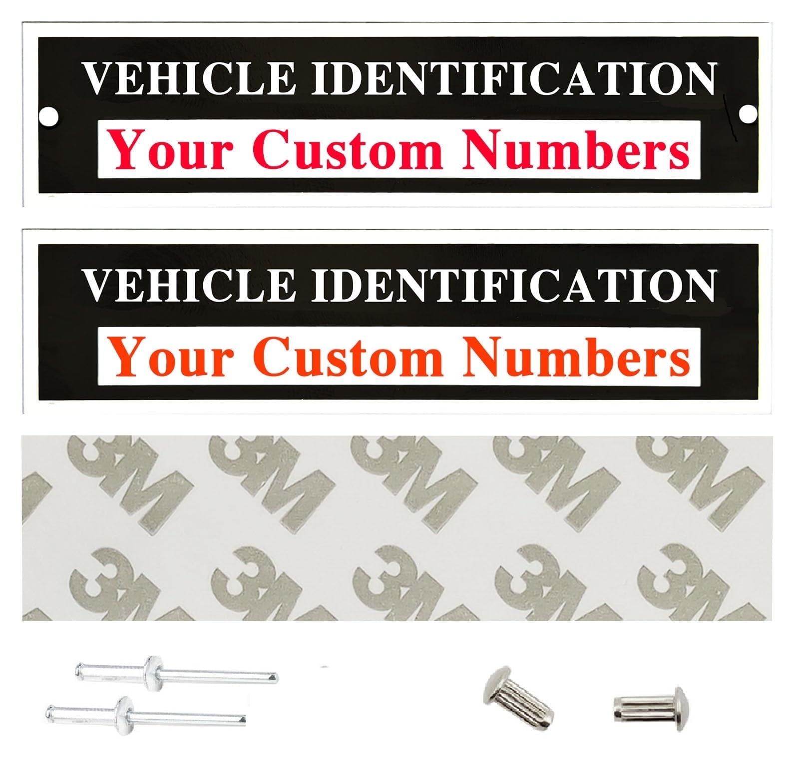 Vehicle Identification Plate, Customized VIN ID Plate VIN TAG, ID ...