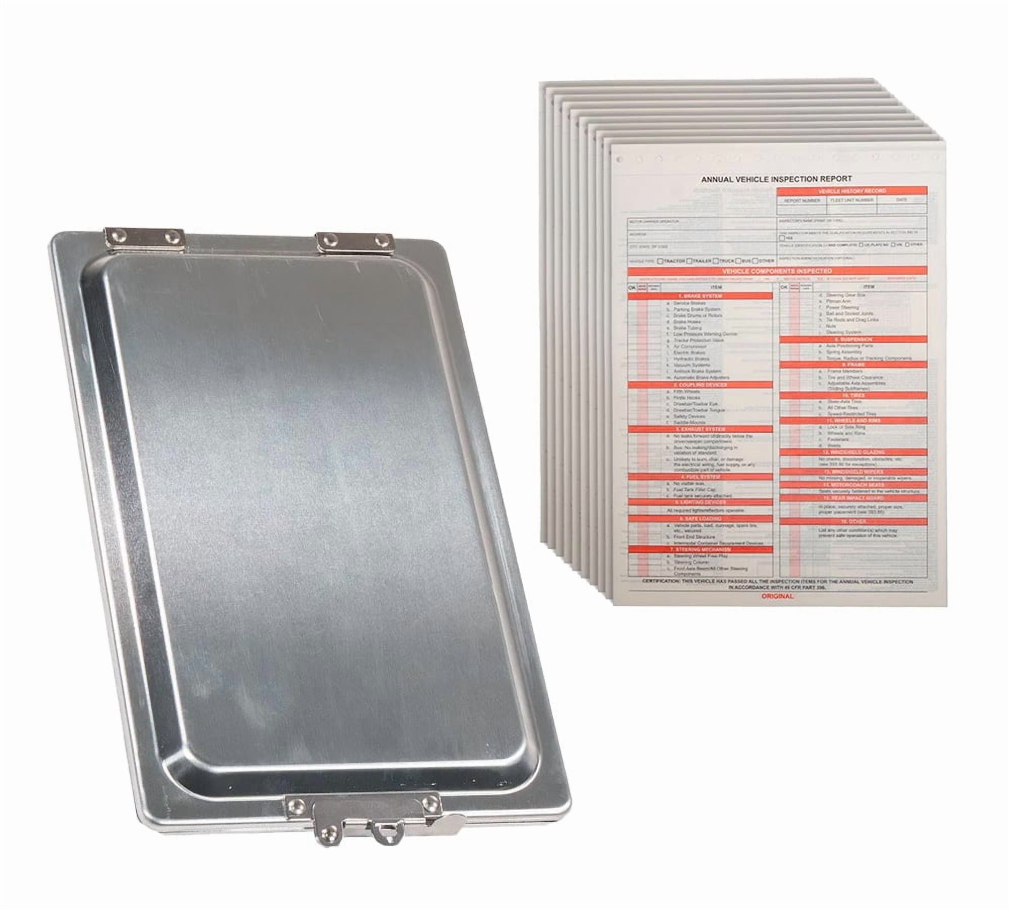 Vehicle Inspection Report Kit - 8.5" x 11.75" DOT Compliant Annual ...