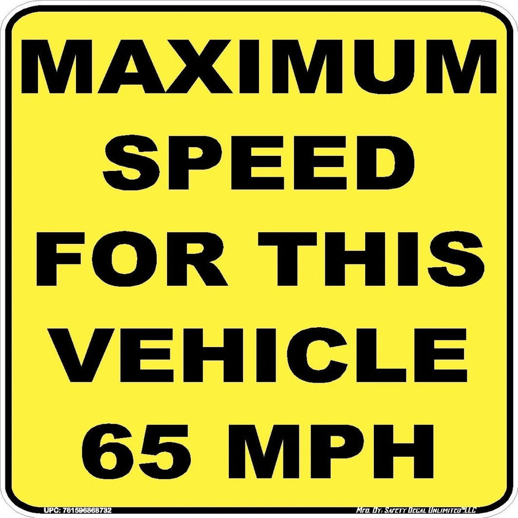 Vehicle Maximum Speed 65mph Yellow/Black Caution Bus Dump Truck Rental ...