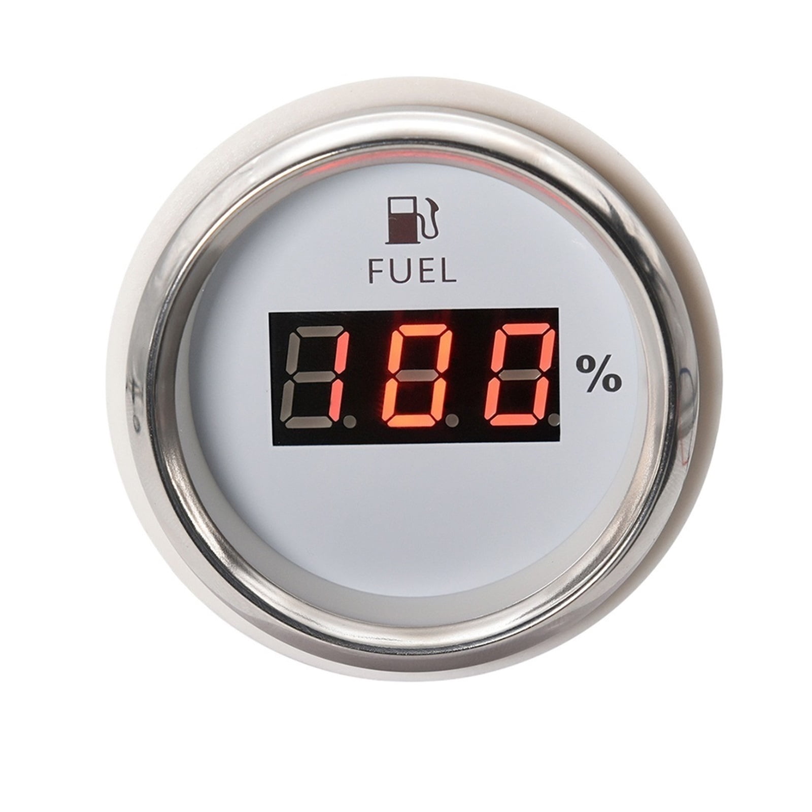 Vehicle Meter Digital 2" 52mm Fuel Gauge Fuel Level Gauge 0-190Ohm Oil Tank Level Indicator ...